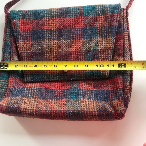 Bags | Vintage Plaid Wool Purse Or Bag | Poshmark